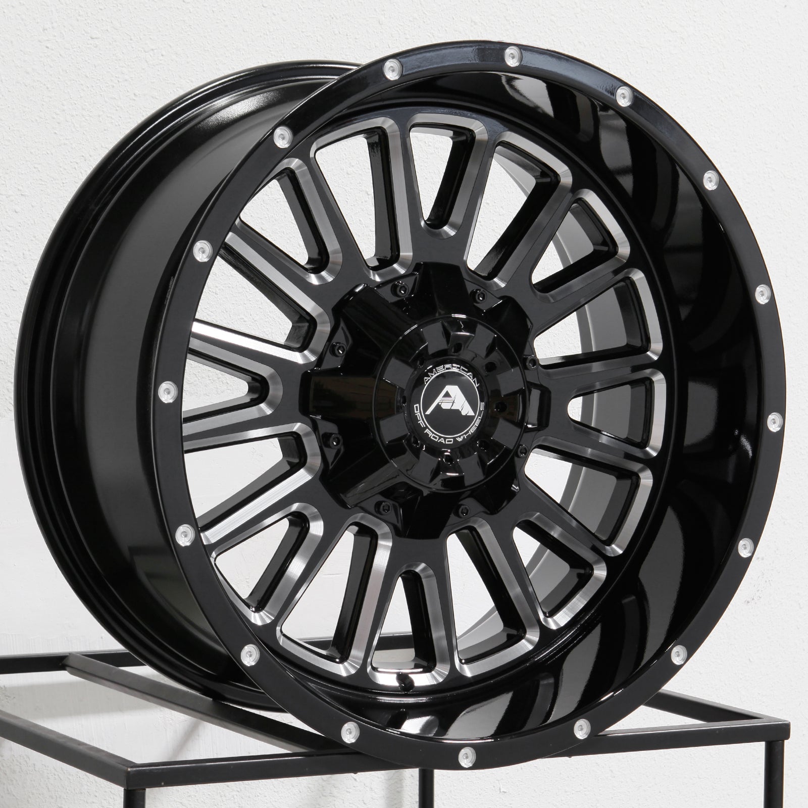 American Off-Road Wheels A105 Black Milled – aspire MOTORING