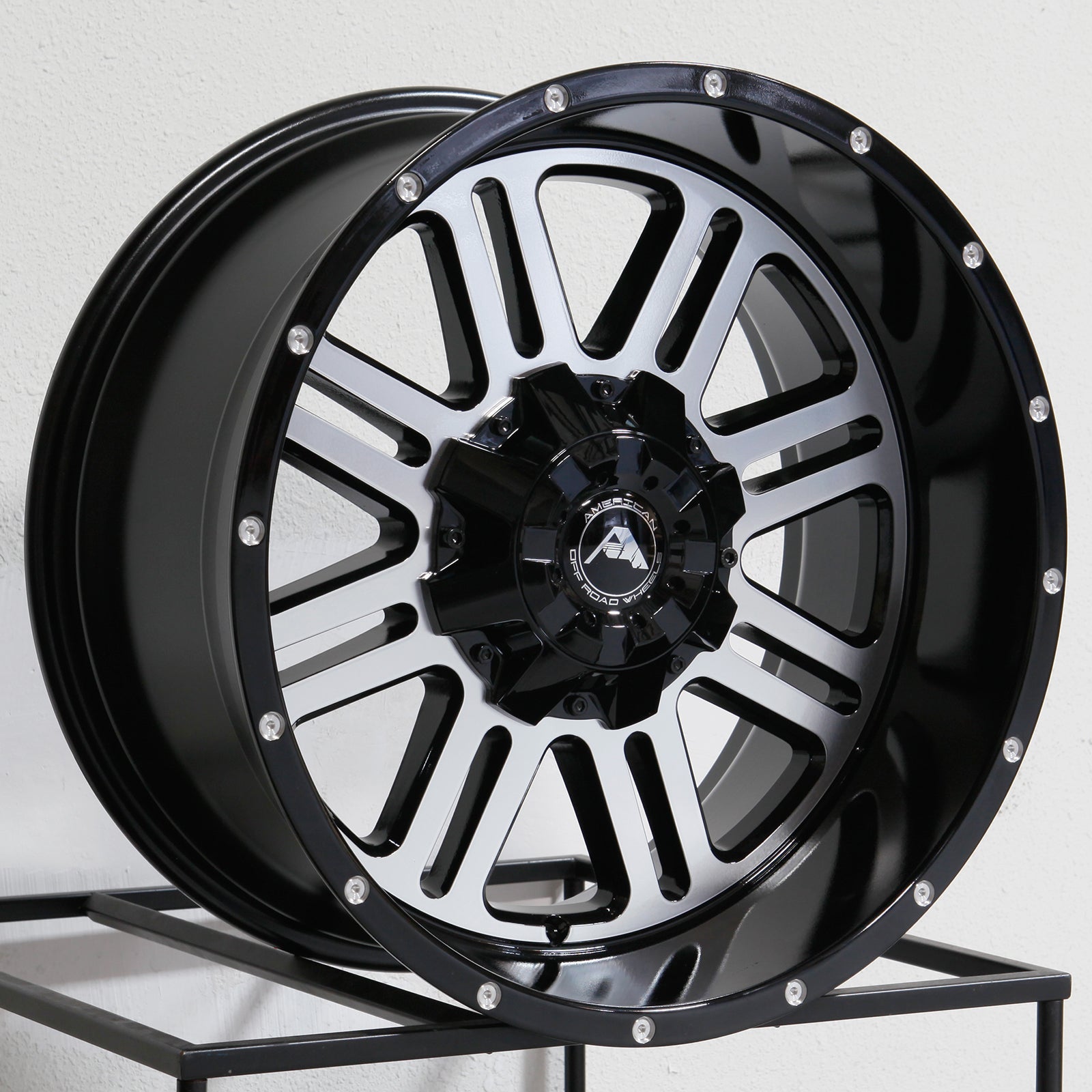 American Off-Road Wheels A106 Black Machined – aspire MOTORING