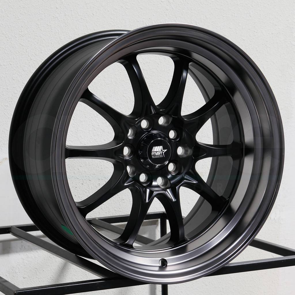 MST Wheels MT11 Black Black Lip – aspire MOTORING