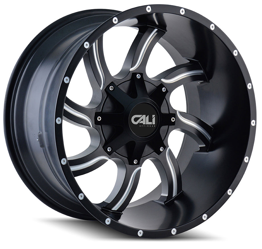 Cali Off-Road Wheels 9102 Twisted Black Milled – aspire MOTORING