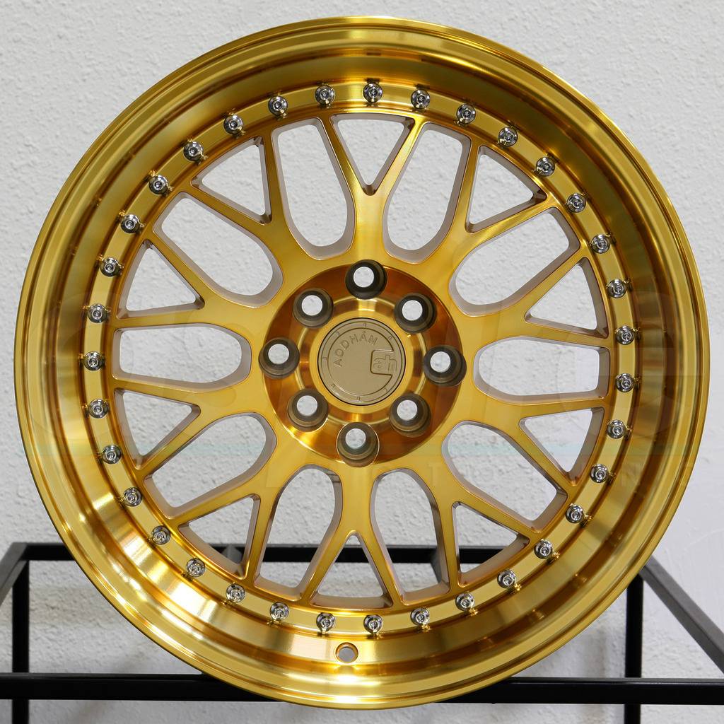 Aodhan Wheels AH02 Gold Machined Face – aspire MOTORING