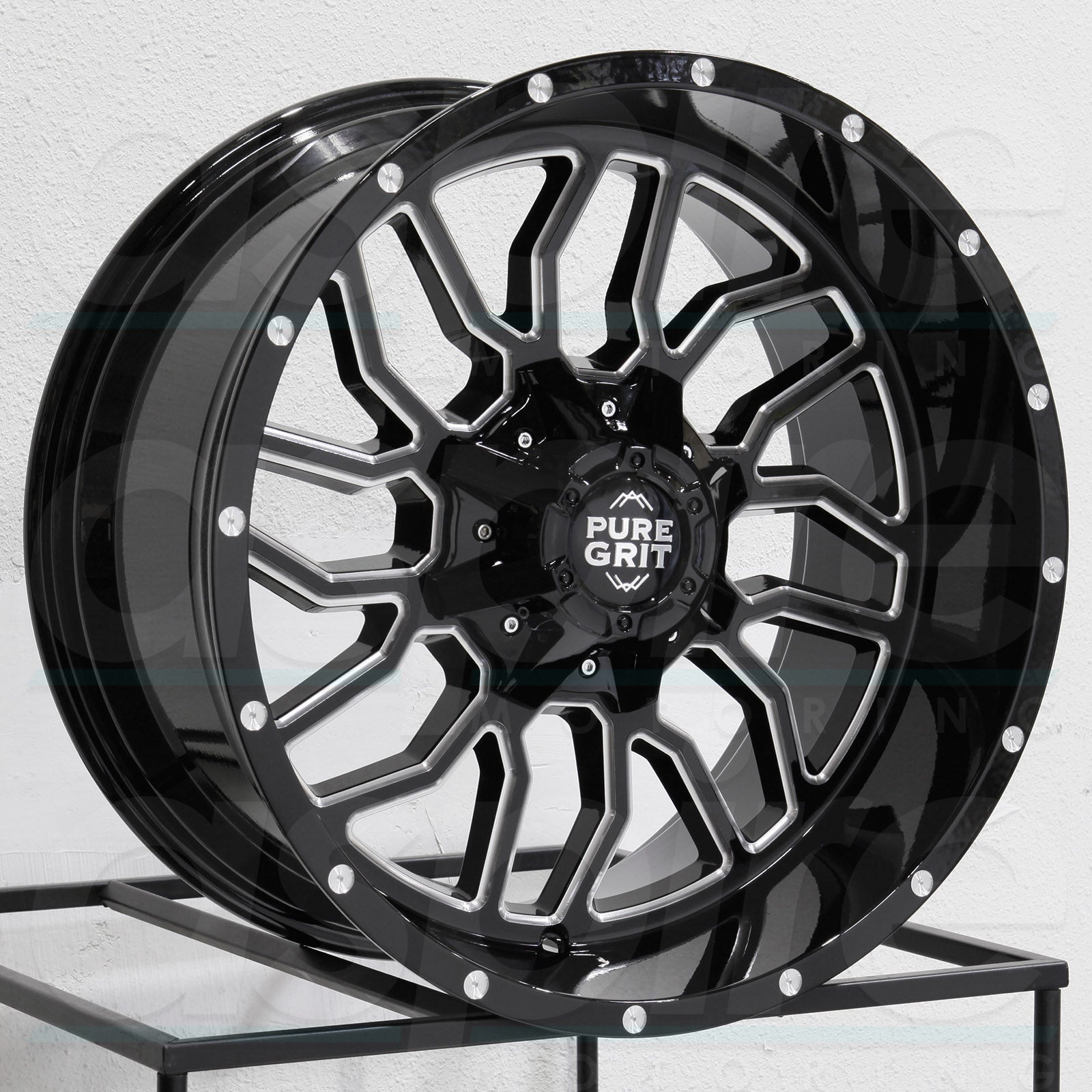 Pure Grit Wheels PG103 Ambition Black Milled – aspire MOTORING