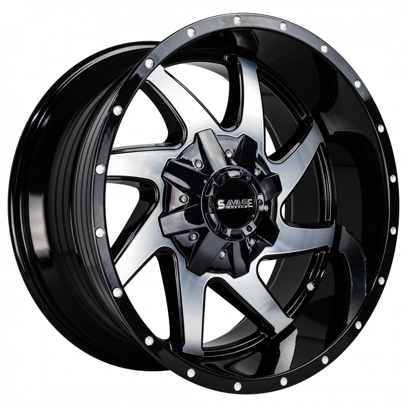 Savage Wheels SA02 Black Machine – aspire MOTORING