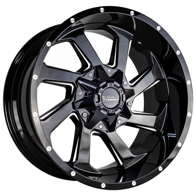 Savage Wheels SA18 Black Milled – aspire MOTORING