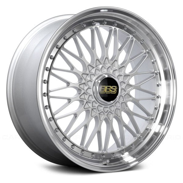 BBS SUPER RS Silver with Dia-Cut Rim and Clear Coat – aspire MOTORING
